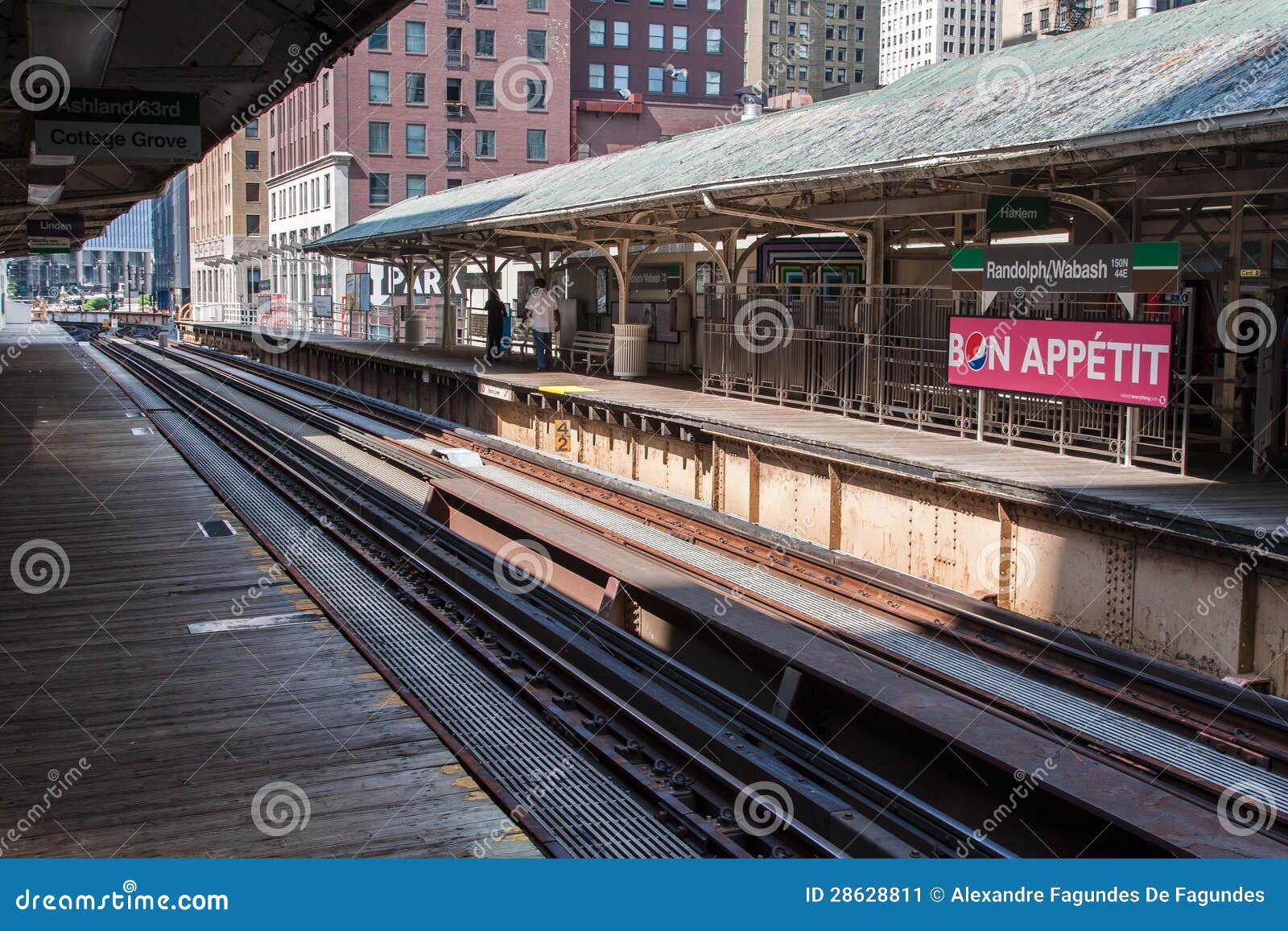 The El in Chicago editorial photo. Image of united, states - 28628811