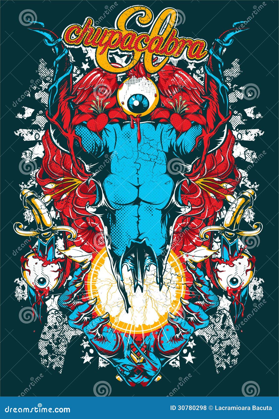 El Chupacabra stock vector. Illustration of halloween - 30780298