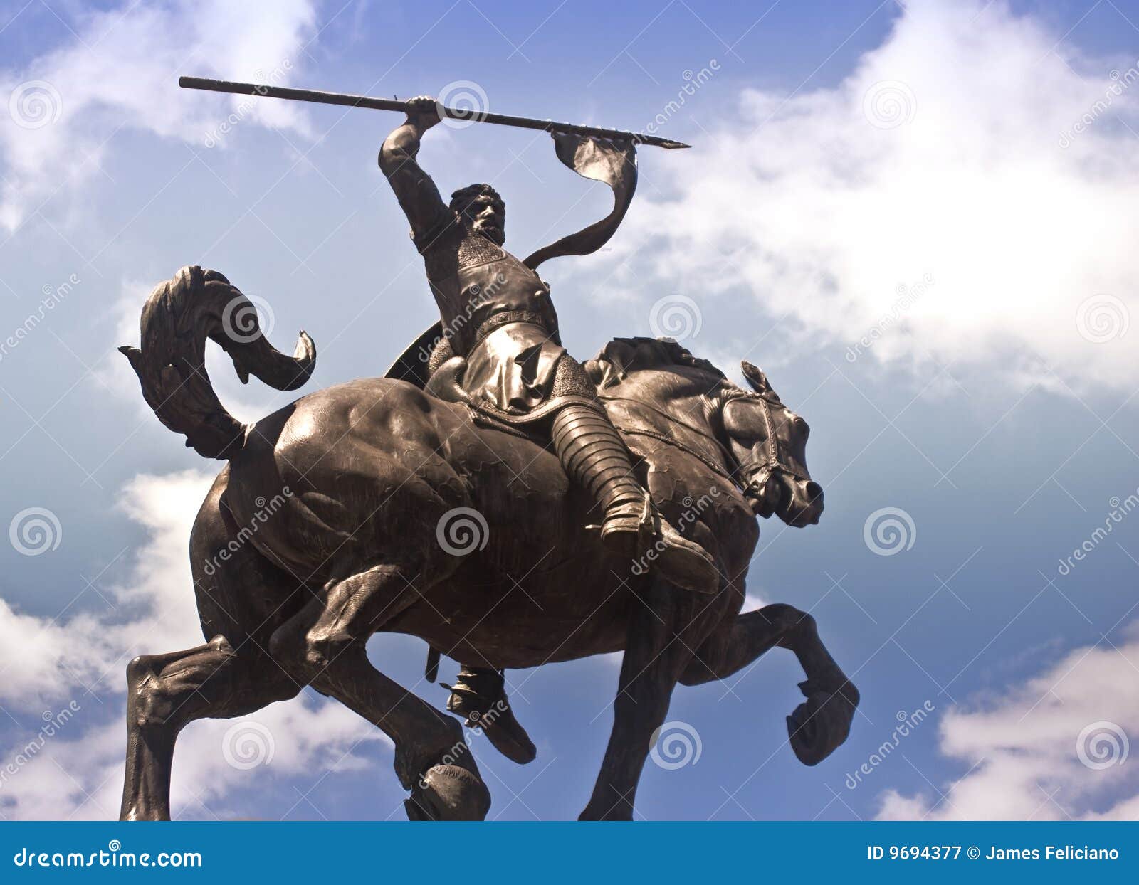 El Cid Statue in Balboa Park Stock Image - Image of clouds, heroic: 9694377