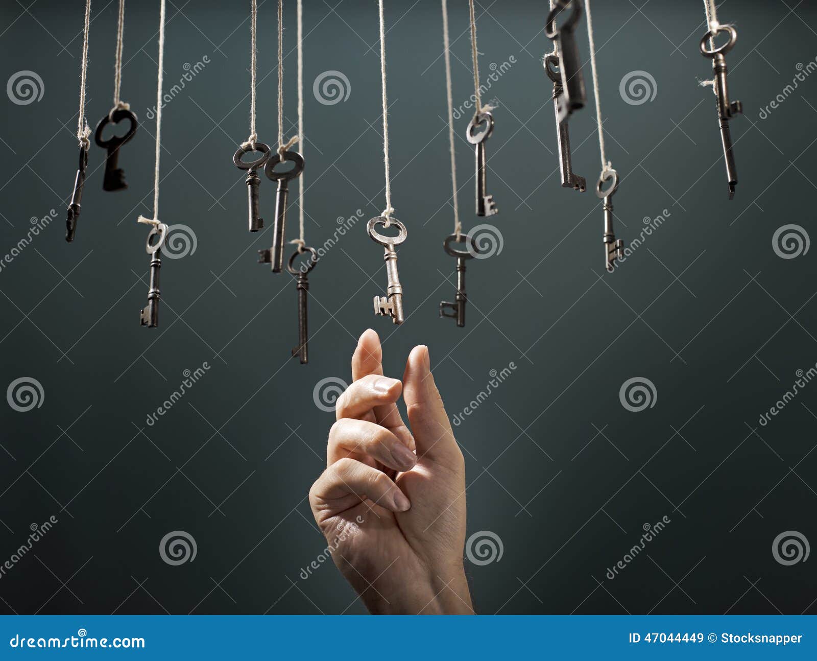 El clave correcto imagen de archivo. Imagen de viejo - 47044449