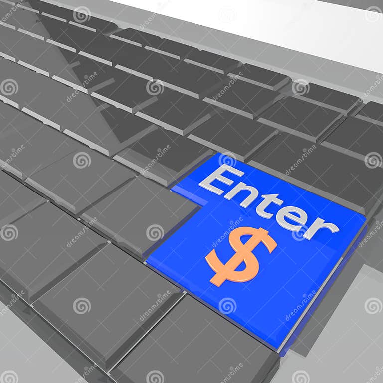 El clave entra stock de ilustración. Ilustración de concepto - 50444281