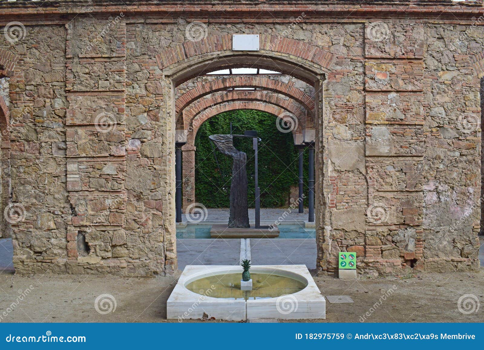 El Clot Public Park in Barcelona Stock Image - Image of architecture ...