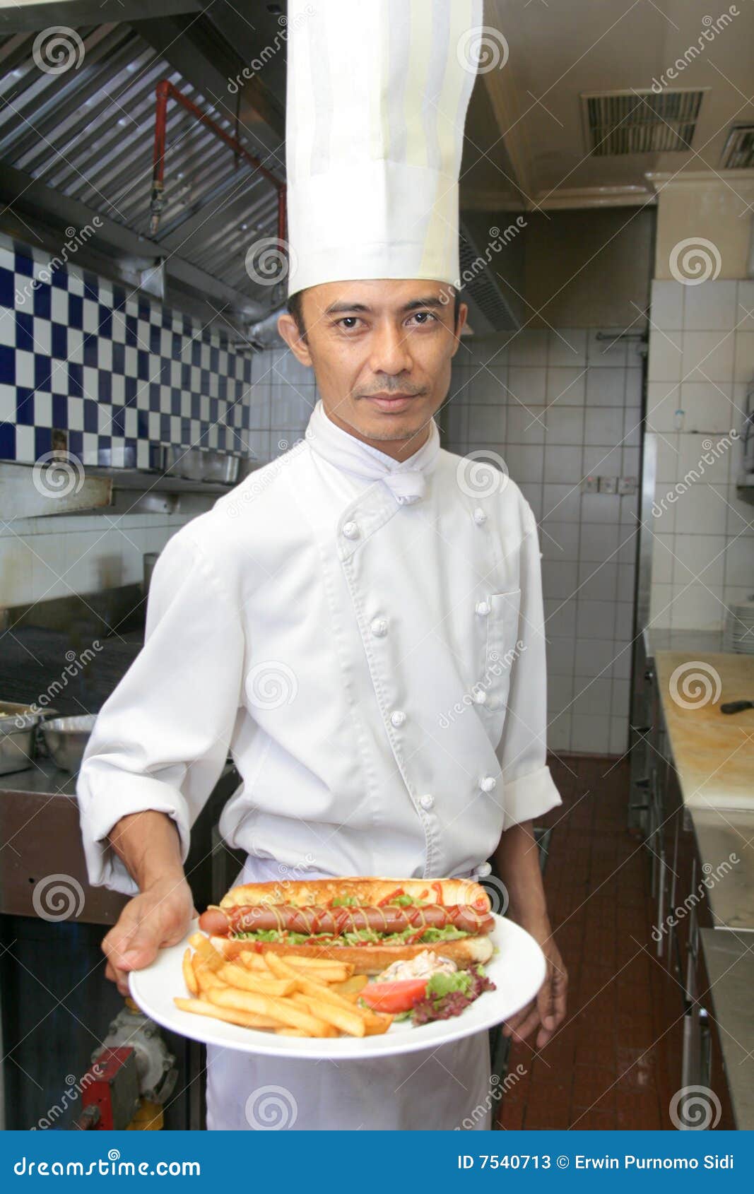 El cocinar del cocinero imagen de archivo. Imagen de caliente - 7540713