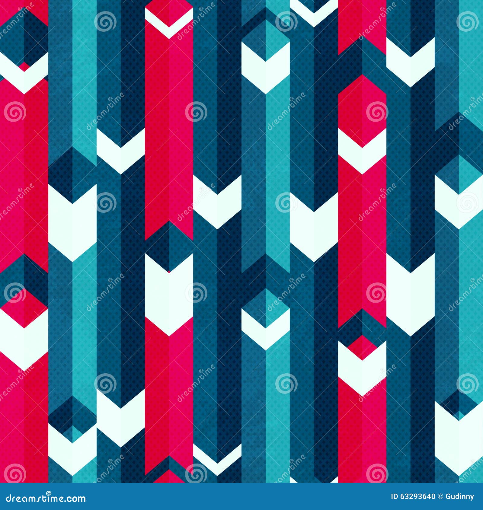 El Color Azul Raya El Modelo Inconsútil Ilustración del Vector ...