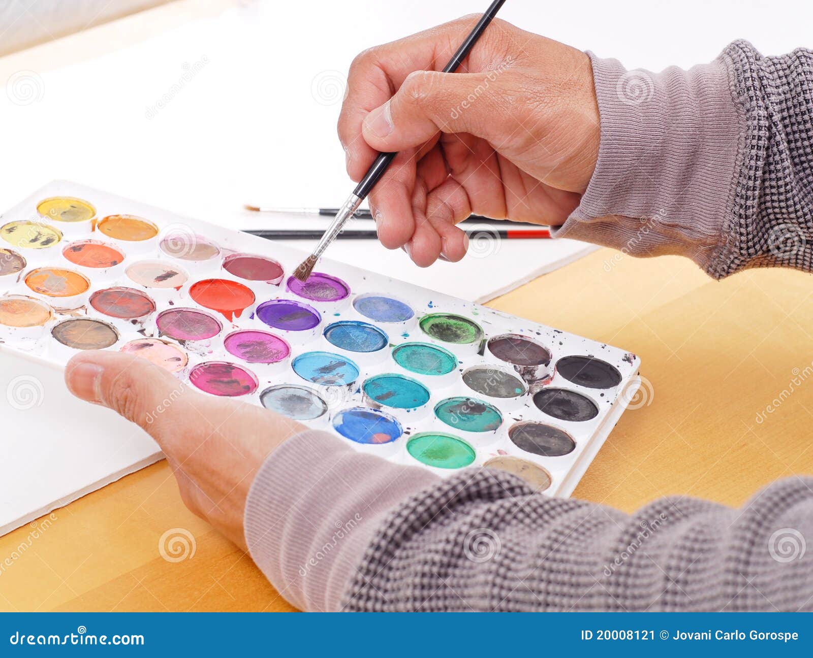 El color correcto Pallette imagen de archivo. Imagen de conjunto - 20008121