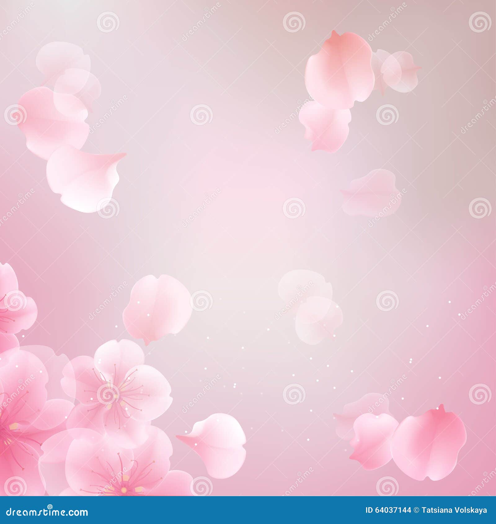 El Color Rosado Suave Elegante Florece Vector Ilustración del Vector ...