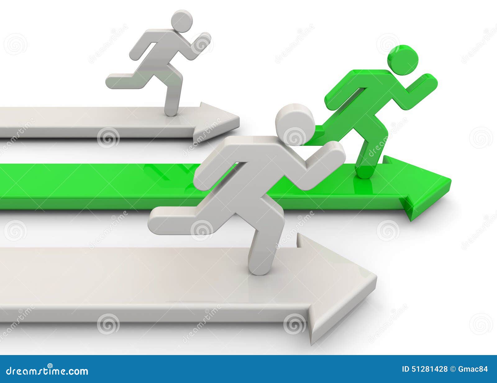 El competir con - 3D stock de ilustración. Ilustración de carrera ...