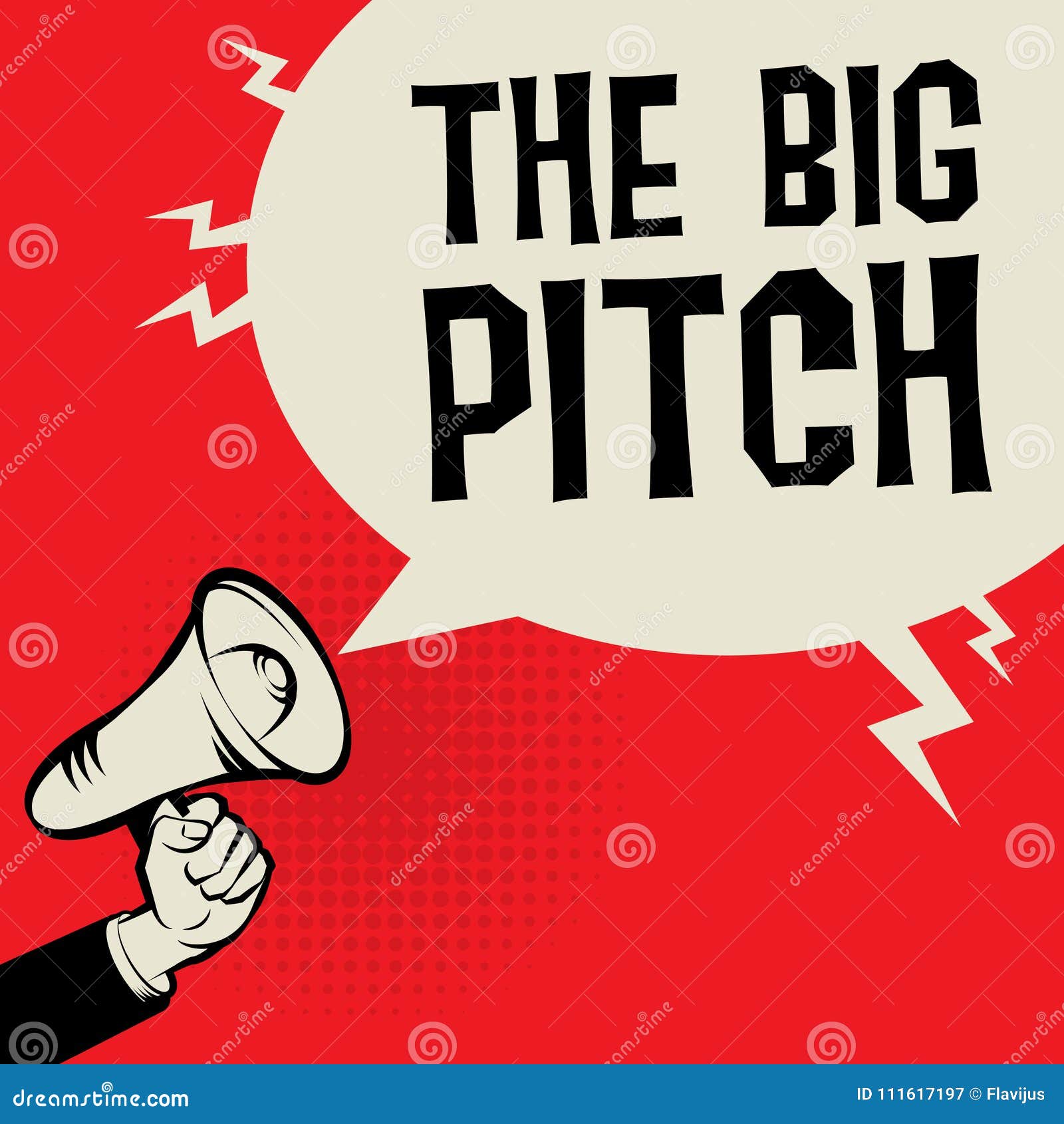 El Concepto Grande Del Negocio De La Echada Ilustración del Vector ...