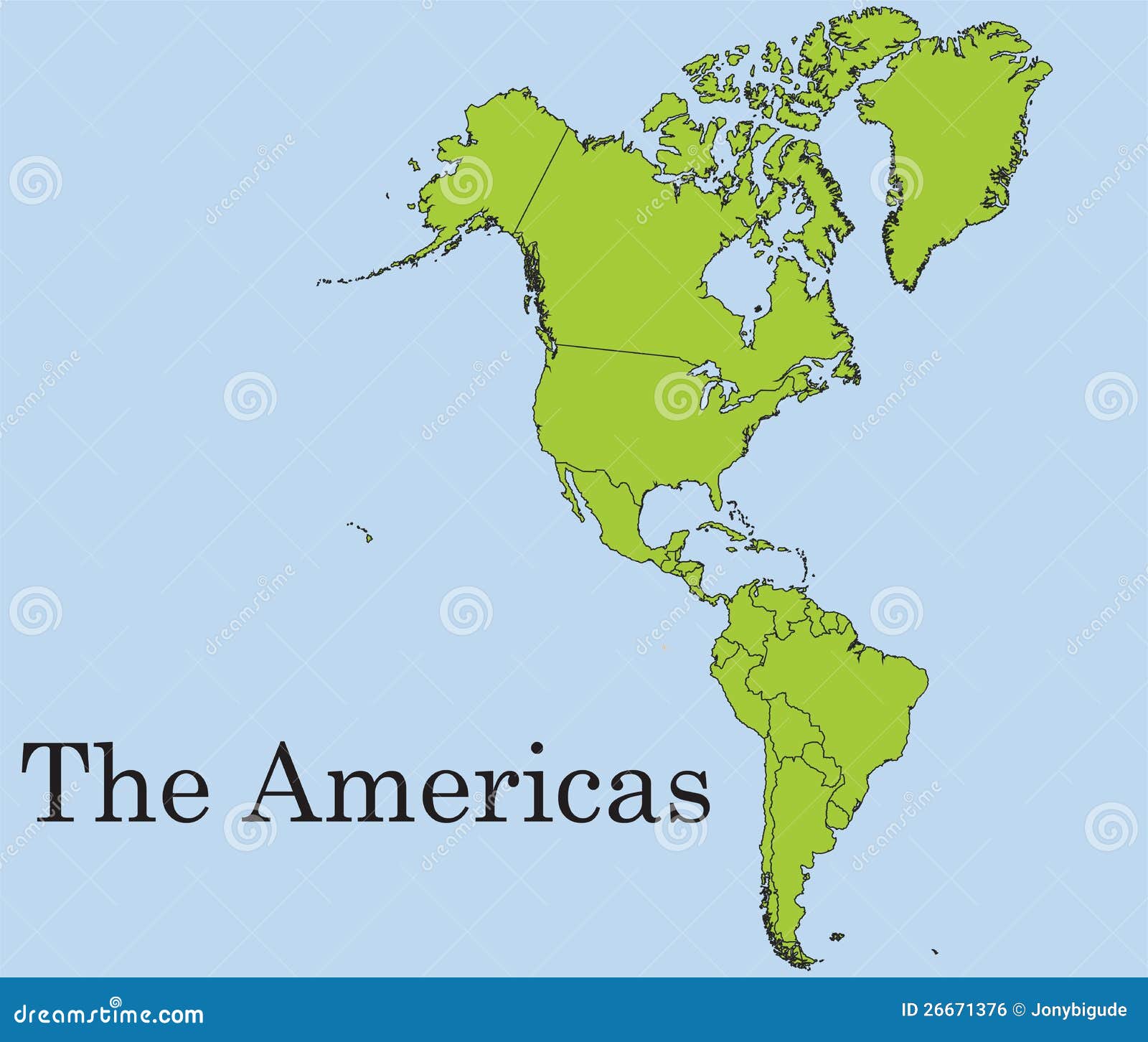 El continente americano stock de ilustración. Ilustración de ...