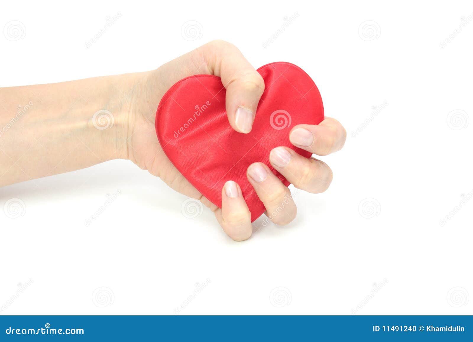 El corazón comprimido. foto de archivo. Imagen de seda - 11491240