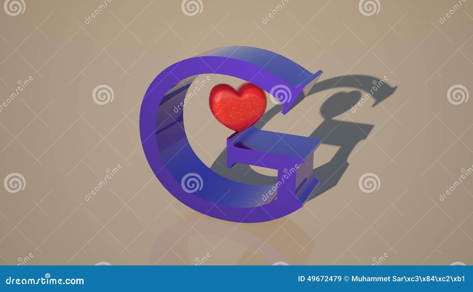 El corazón de la letra g stock de ilustración. Ilustración de carta ...