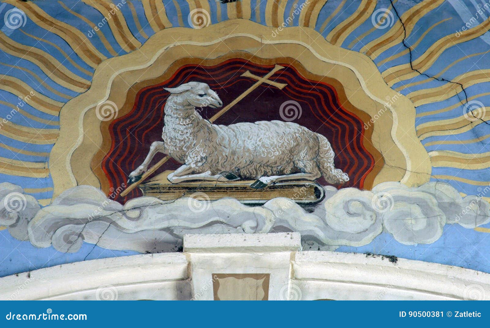 El cordero de dios imagen de archivo. Imagen de detalle - 90500381