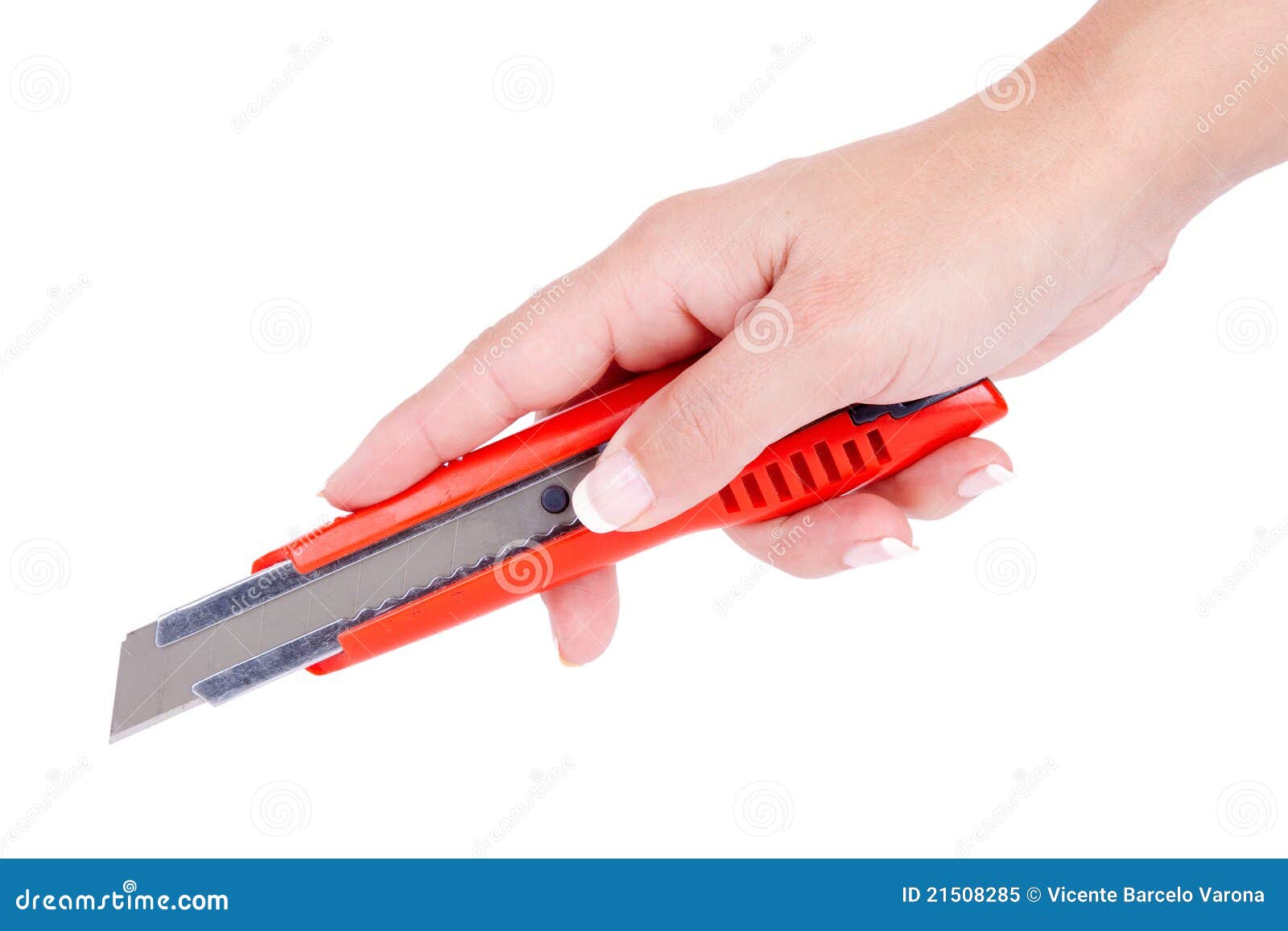 El cortar con un cortador imagen de archivo. Imagen de cierre - 21508285