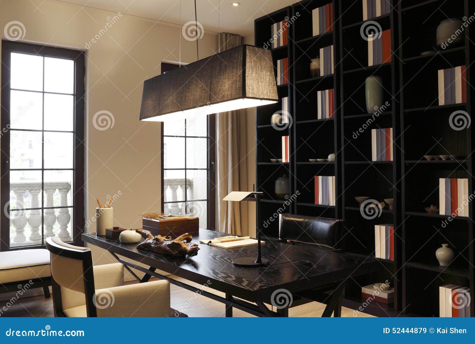 El Cuarto De Estudio Reservado Imagen de archivo - Imagen de interior ...