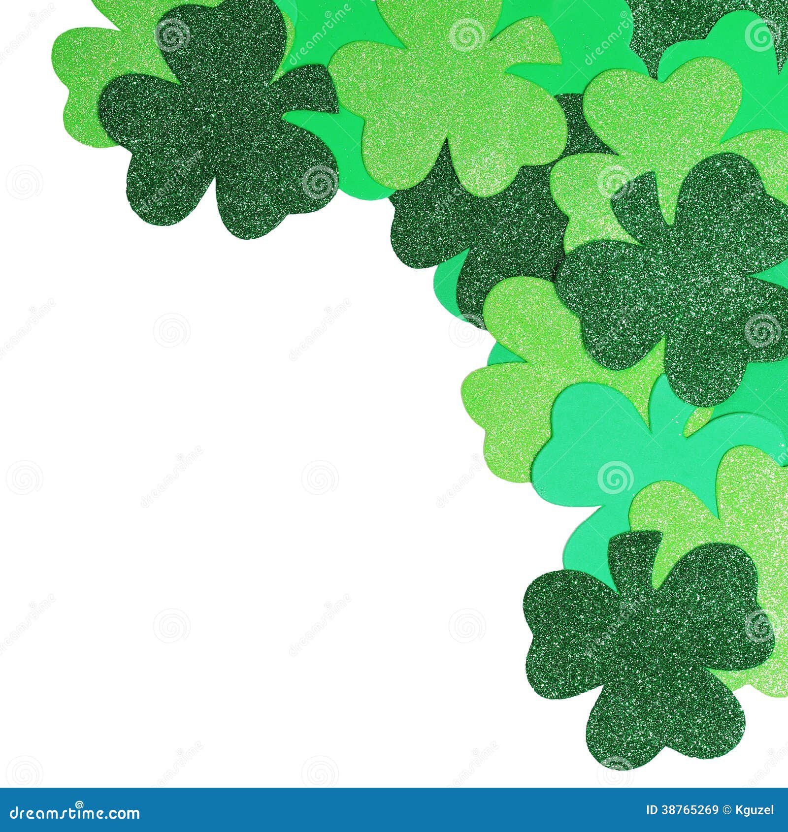 El Día De St Patrick. Trébol Aislado Imagen de archivo - Imagen de ...
