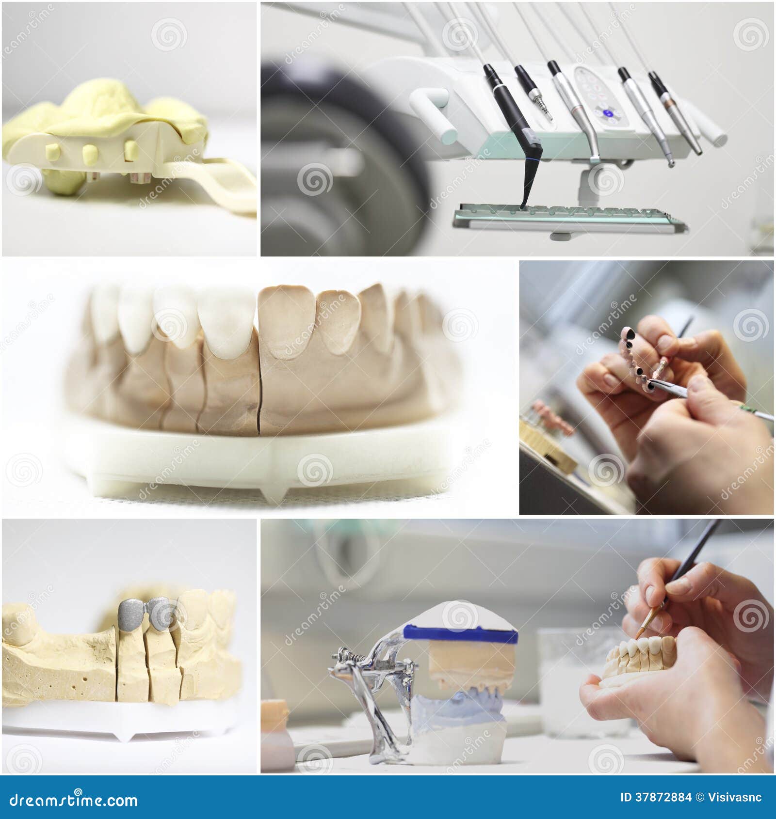 El Dentista Dental Se Opone El Collage Foto de archivo - Imagen de ...