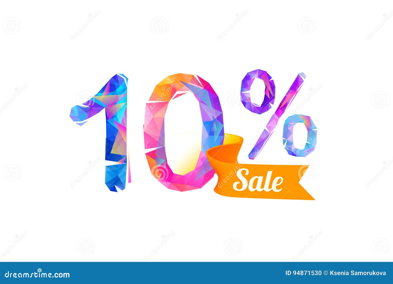 El 10 Diez Por Ciento De Venta Ilustración del Vector - Ilustración de ...