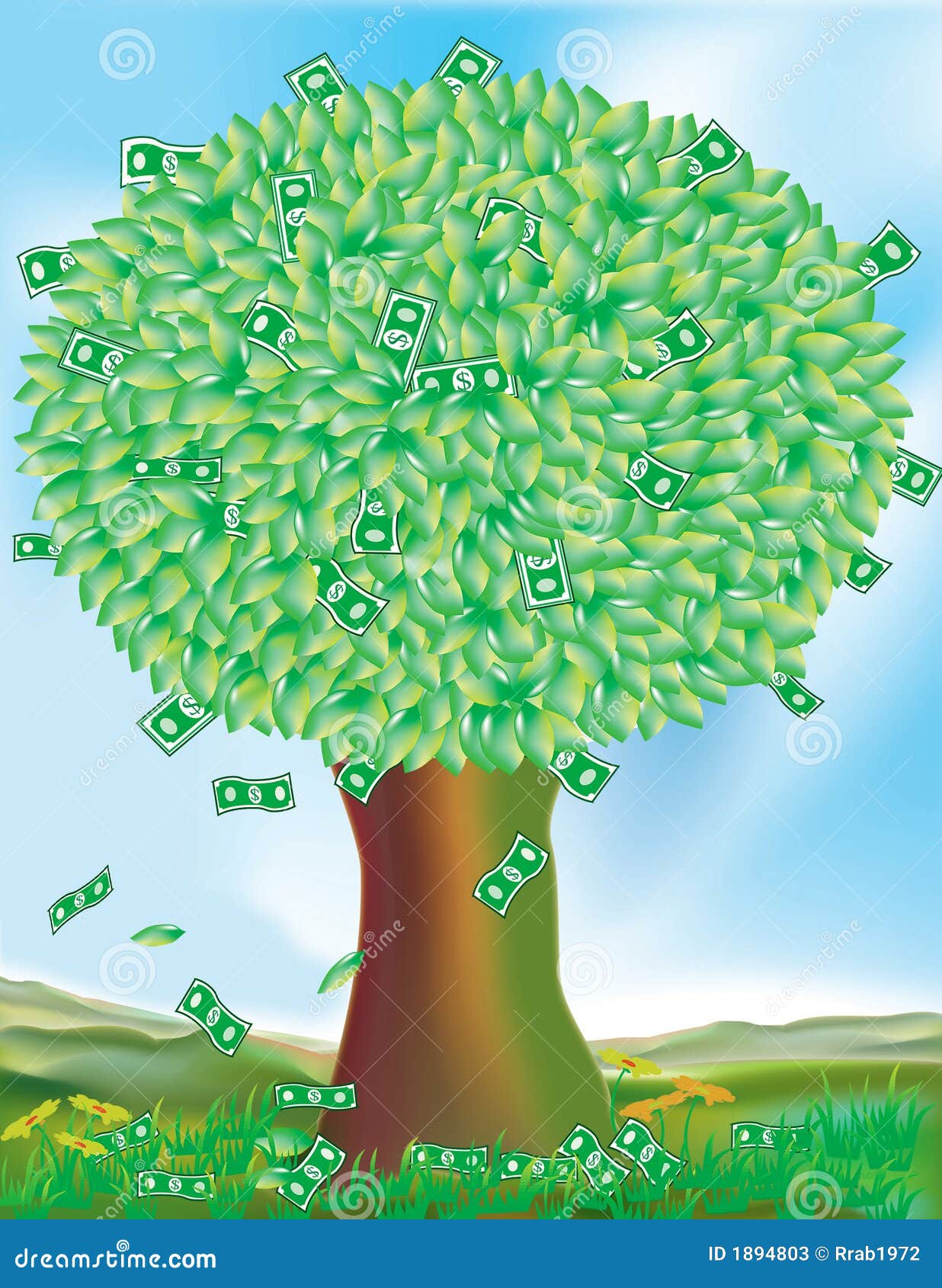 El Dinero No Crece En árboles Stock de ilustración - Ilustración de ... El Dinero No Crece En árboles Stock de ilustración - Ilustración de ...