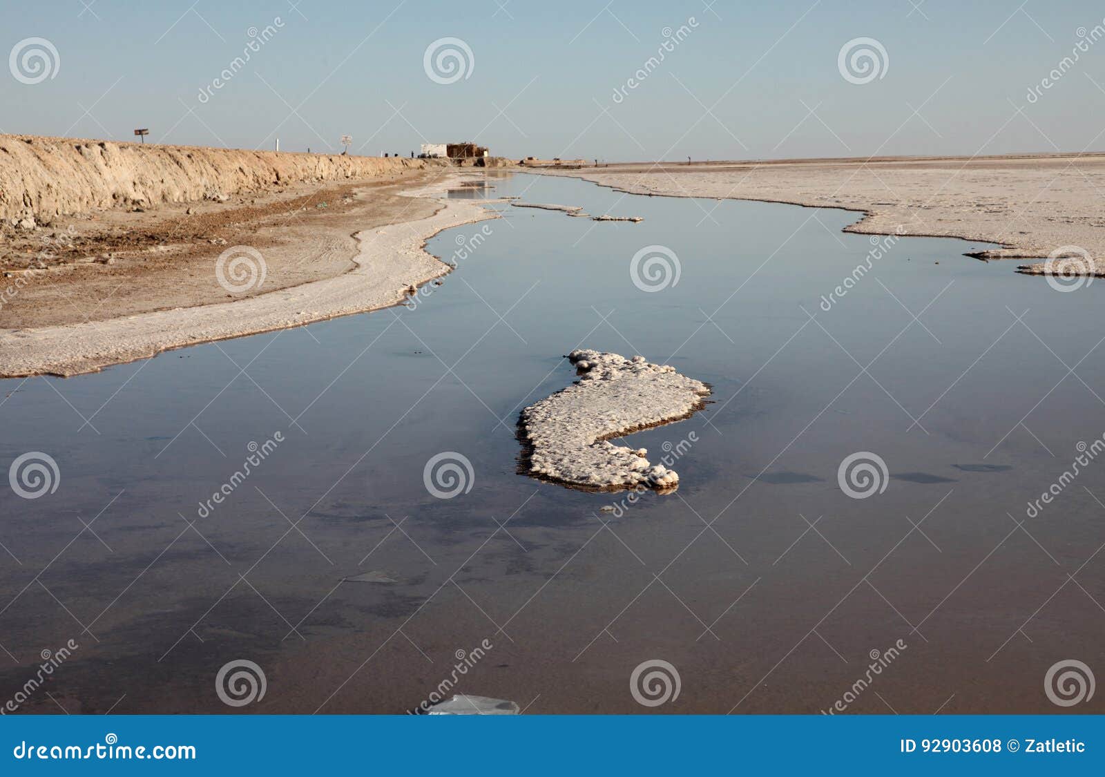 EL Djerid, Tunisie De Chott Photo stock - Image du méridional, nord ...