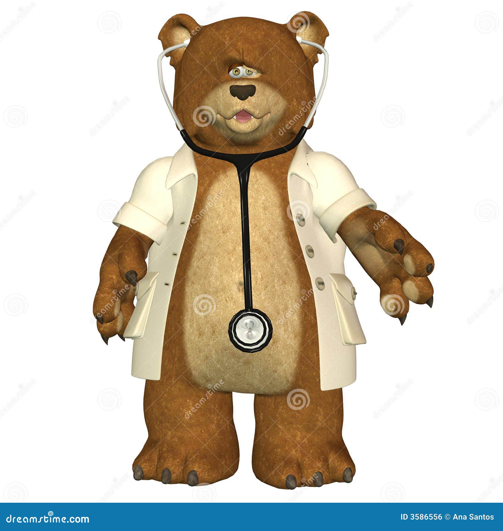 El doctor Bear stock de ilustración. Ilustración de especialista - 3586556