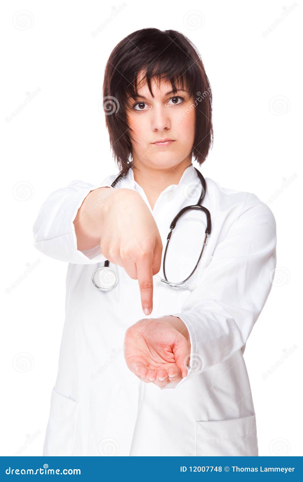 El doctor with Open Hand foto de archivo. Imagen de mano - 12007748