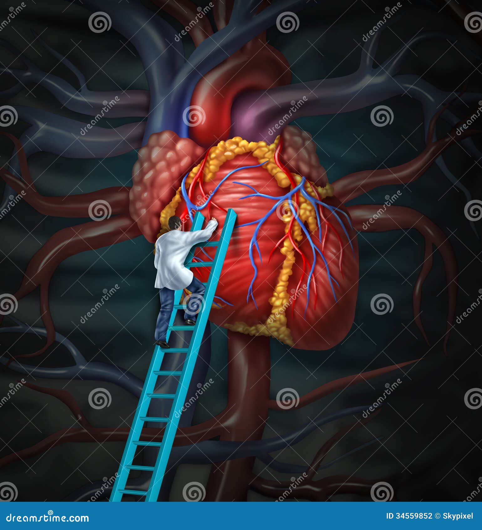 El Doctor Therapy Del Corazón Stock de ilustración - Ilustración de ...