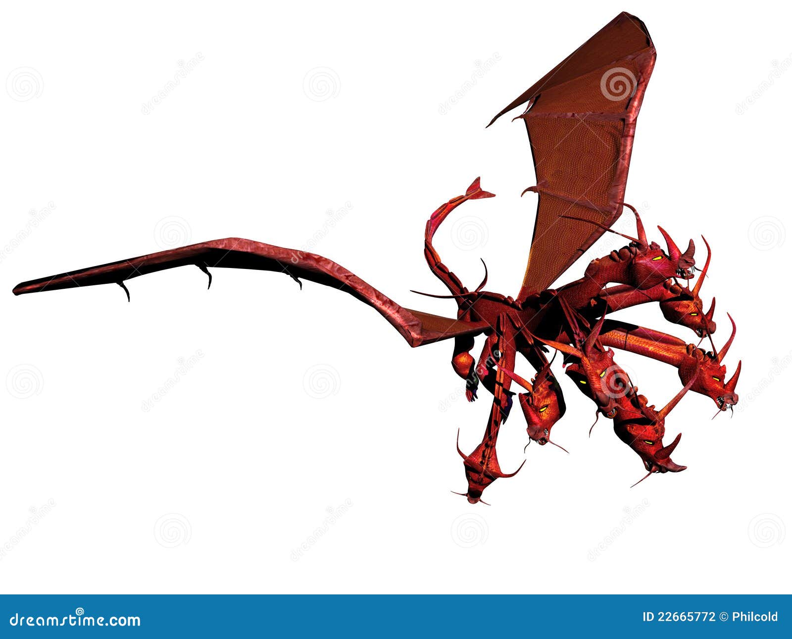 El dragón rojo stock de ilustración. Ilustración de rojo - 22665772