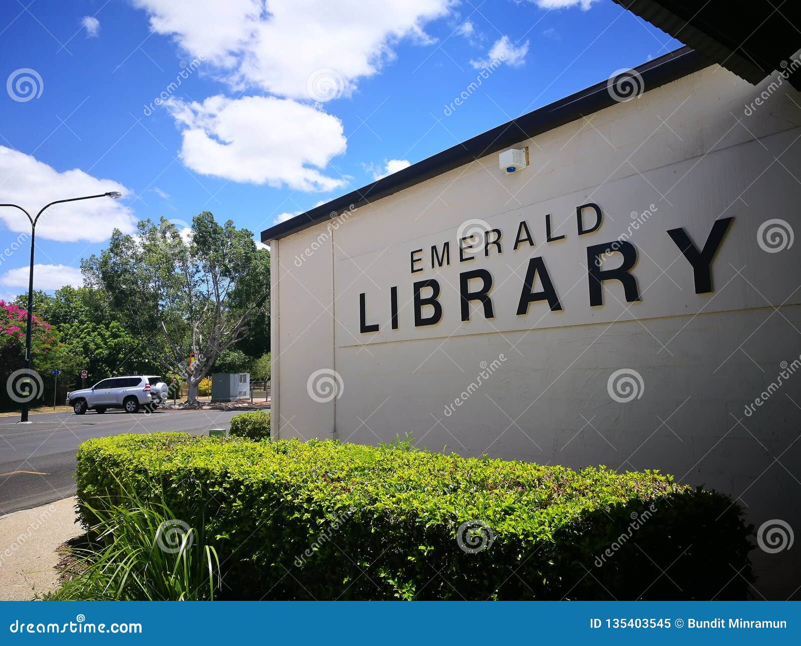 El Edificio De La Fachada De Emerald Library Imagen editorial - Imagen ...