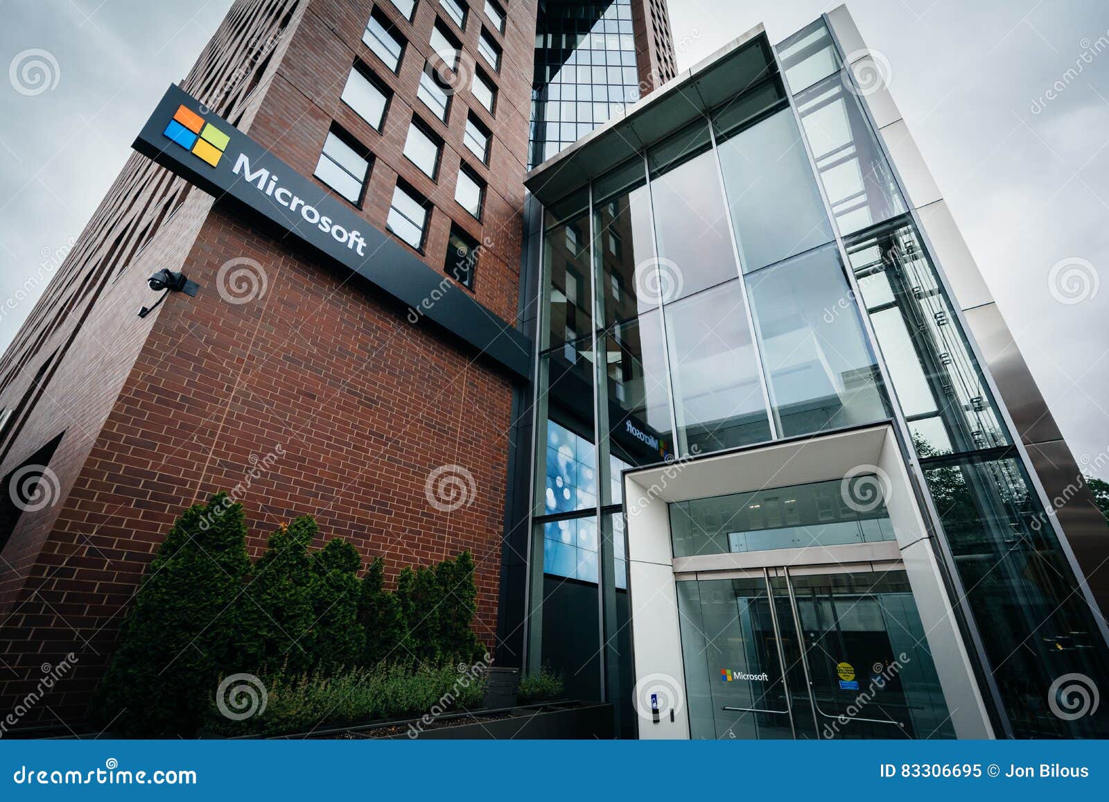 El Edificio De Microsoft En Kendall Square, En Cambridge, Massachu ...