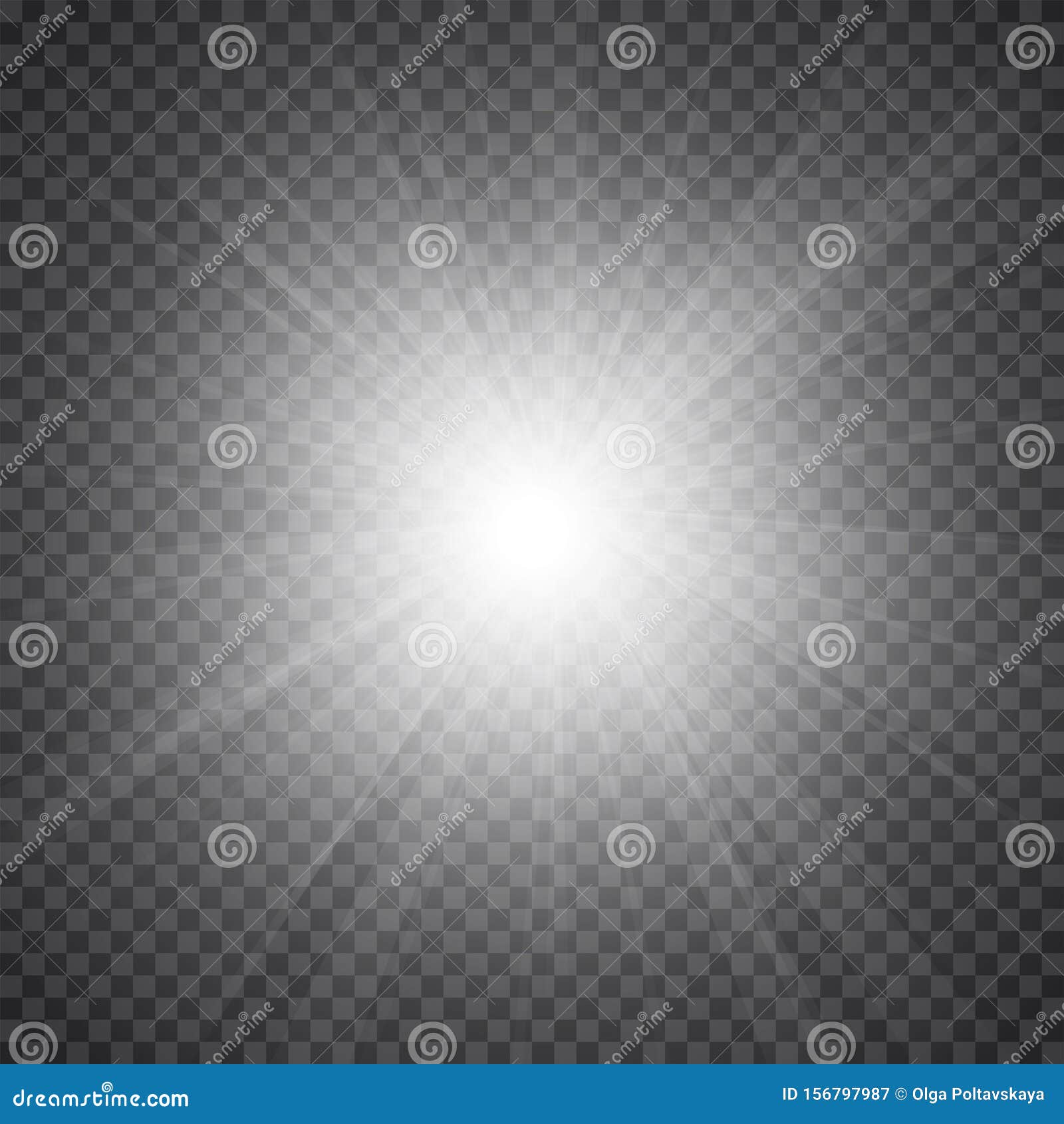 El Efecto Del Brillo Blanco Y Transparente Ilustración del Vector ...