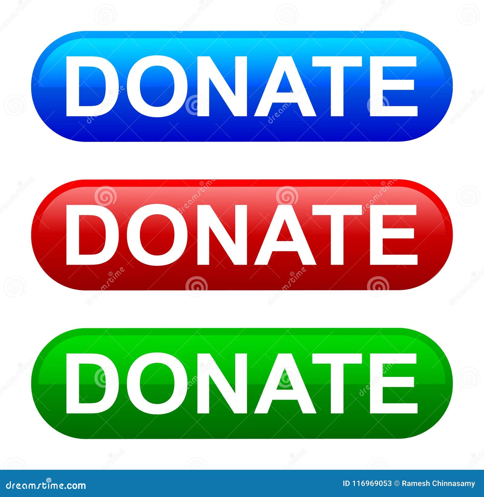 El Ejemplo Del Vector Dona Iconos Del Botón Ilustración del Vector ...