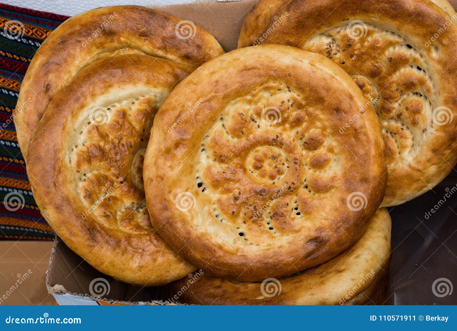 El Estilo Turco Tradicional Hizo El Pan Imagen de archivo - Imagen de ...