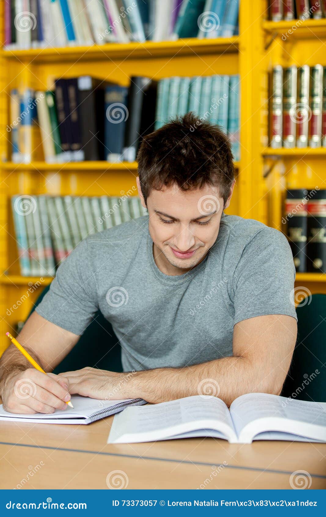 El estudiar del hombre imagen de archivo. Imagen de universidad - 73373057