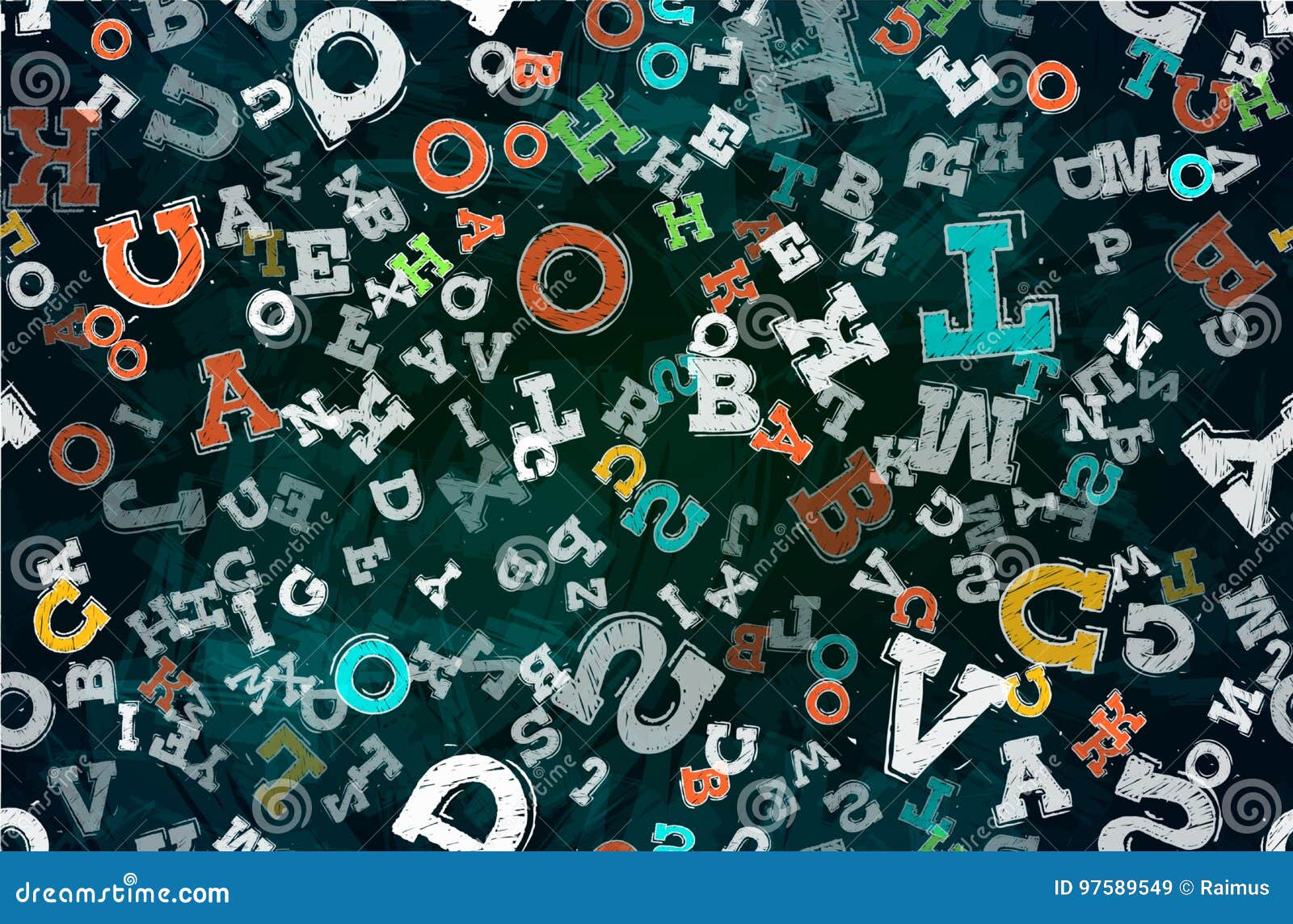 El Extracto Pone Letras Al Fondo Ilustración del Vector - Ilustración ...