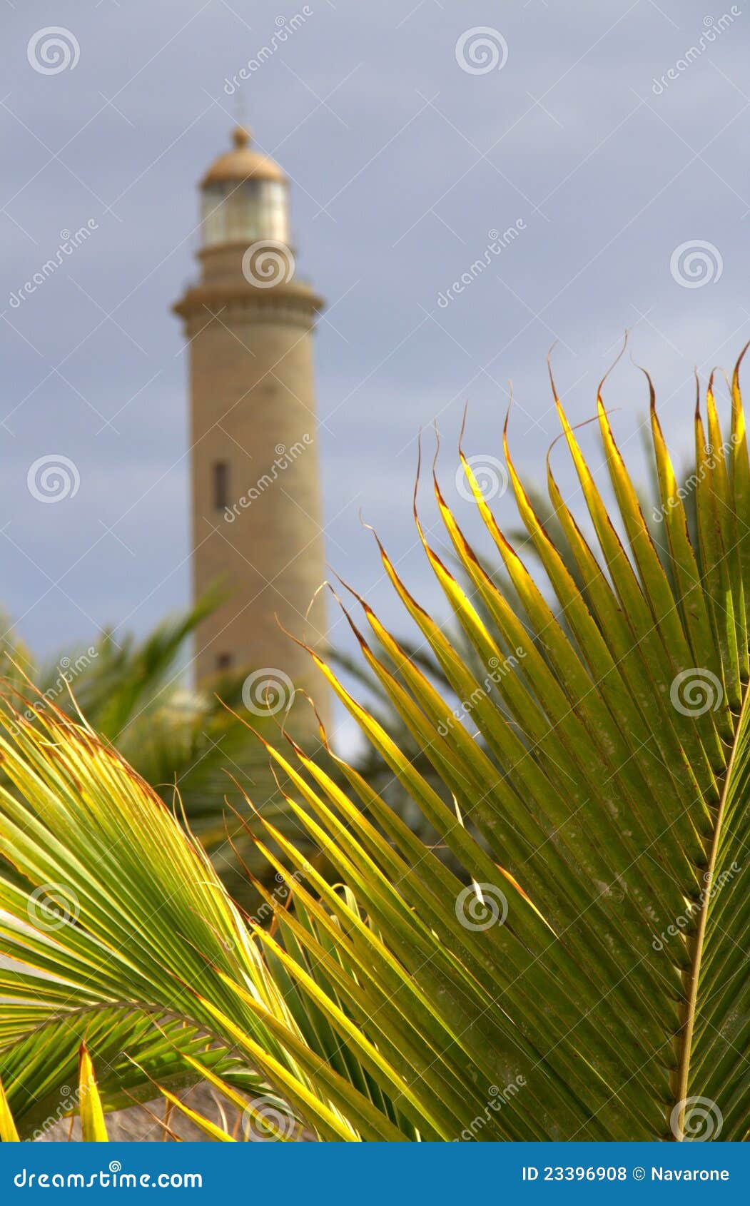 El Faro Lighthouse stock photo. Image of green, palm - 23396908