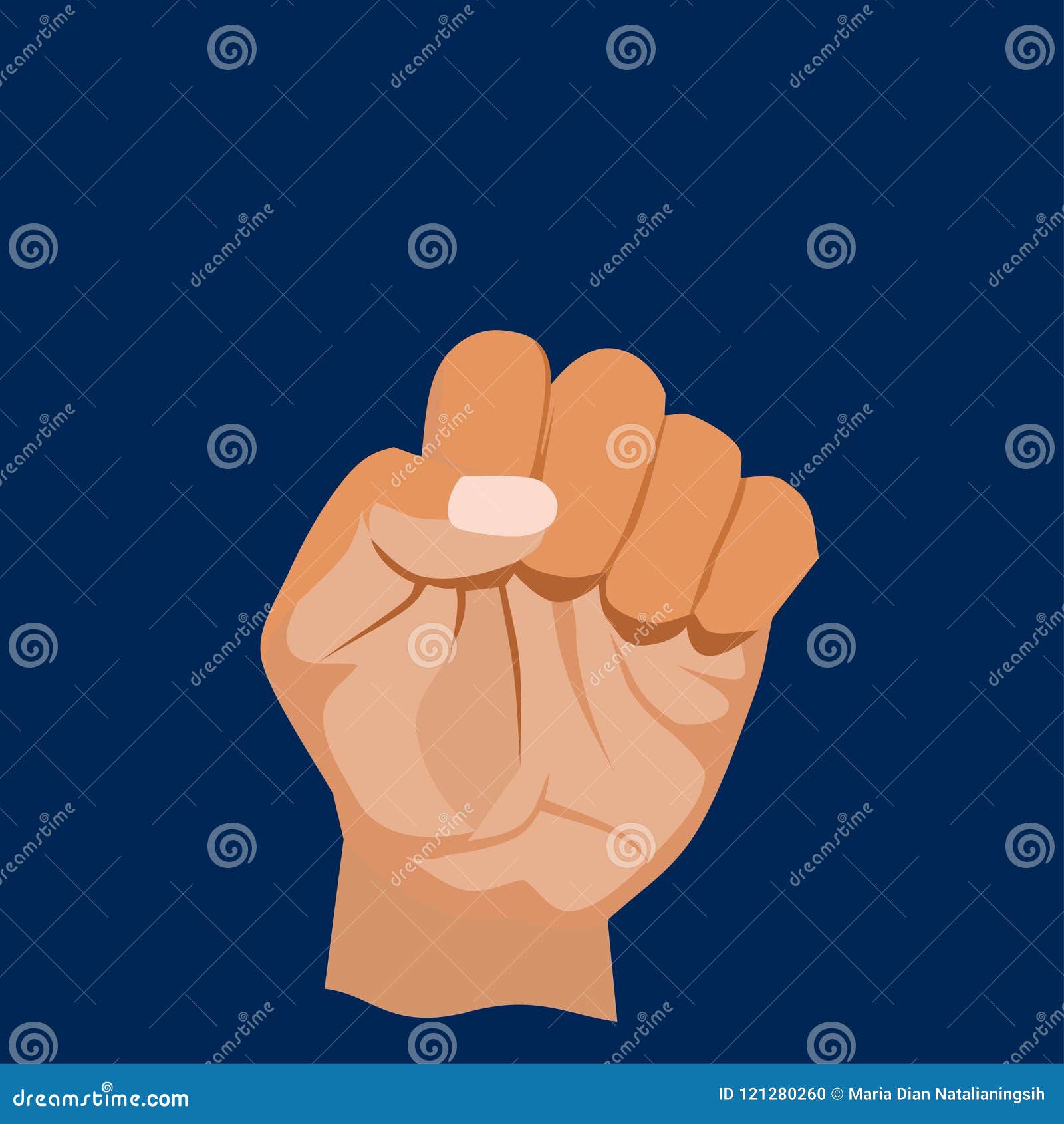 El finger cero ilustración del vector. Ilustración de mano - 121280260