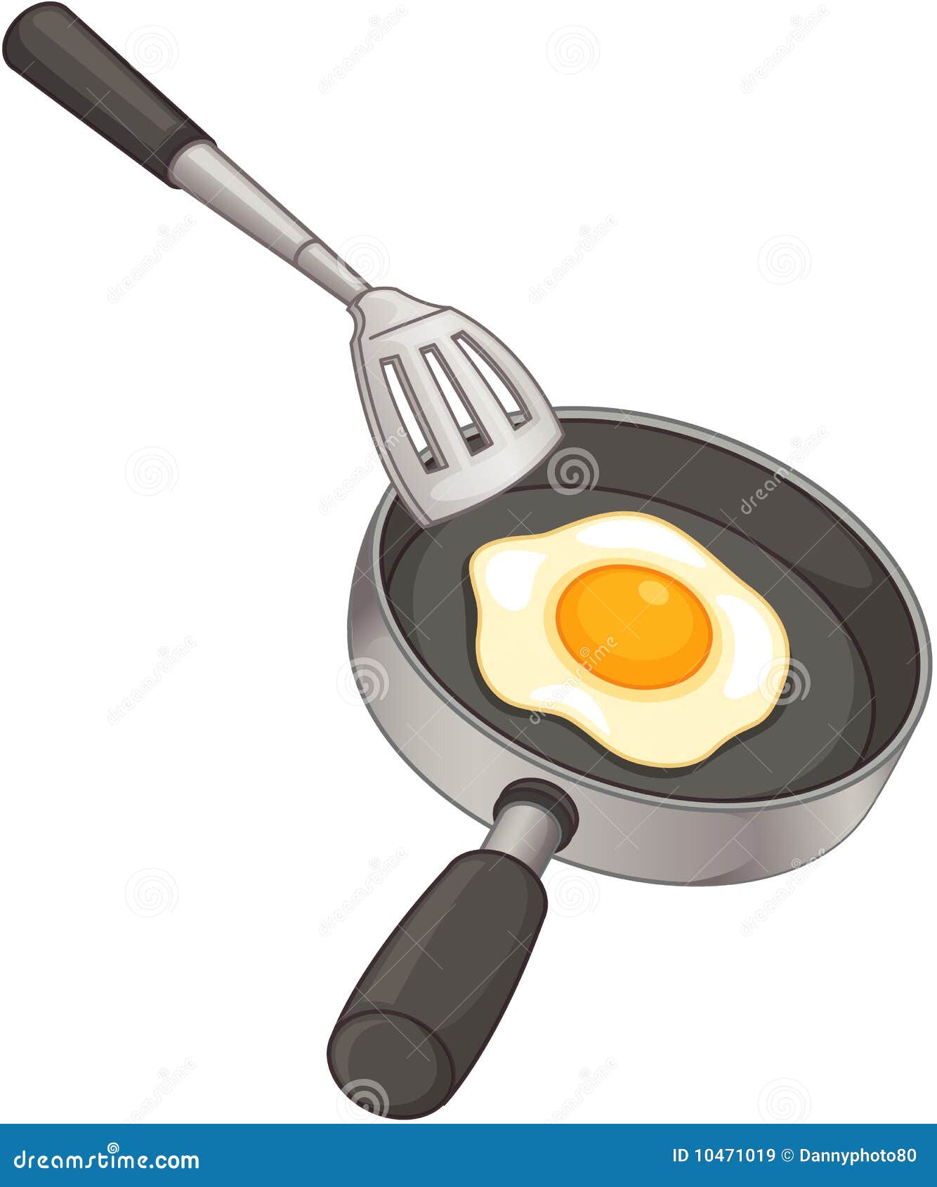 El freír ilustración del vector. Ilustración de historieta - 10471019