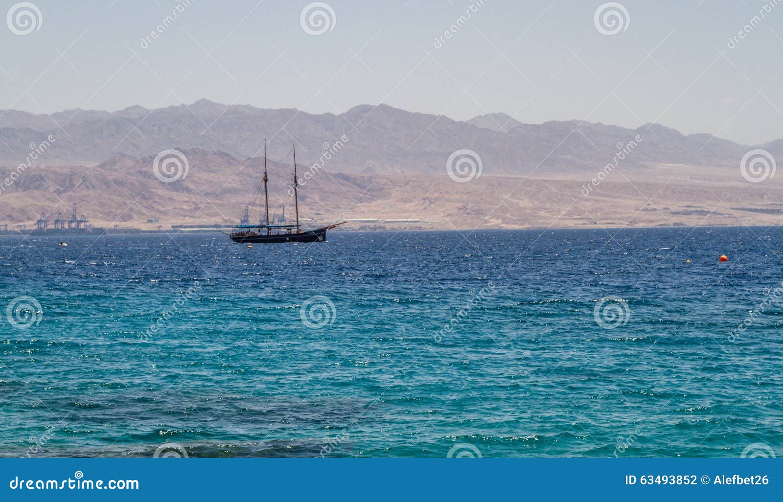 El Golfo De Aqaba, Mar Rojo, Israel Foto de archivo - Imagen de ...