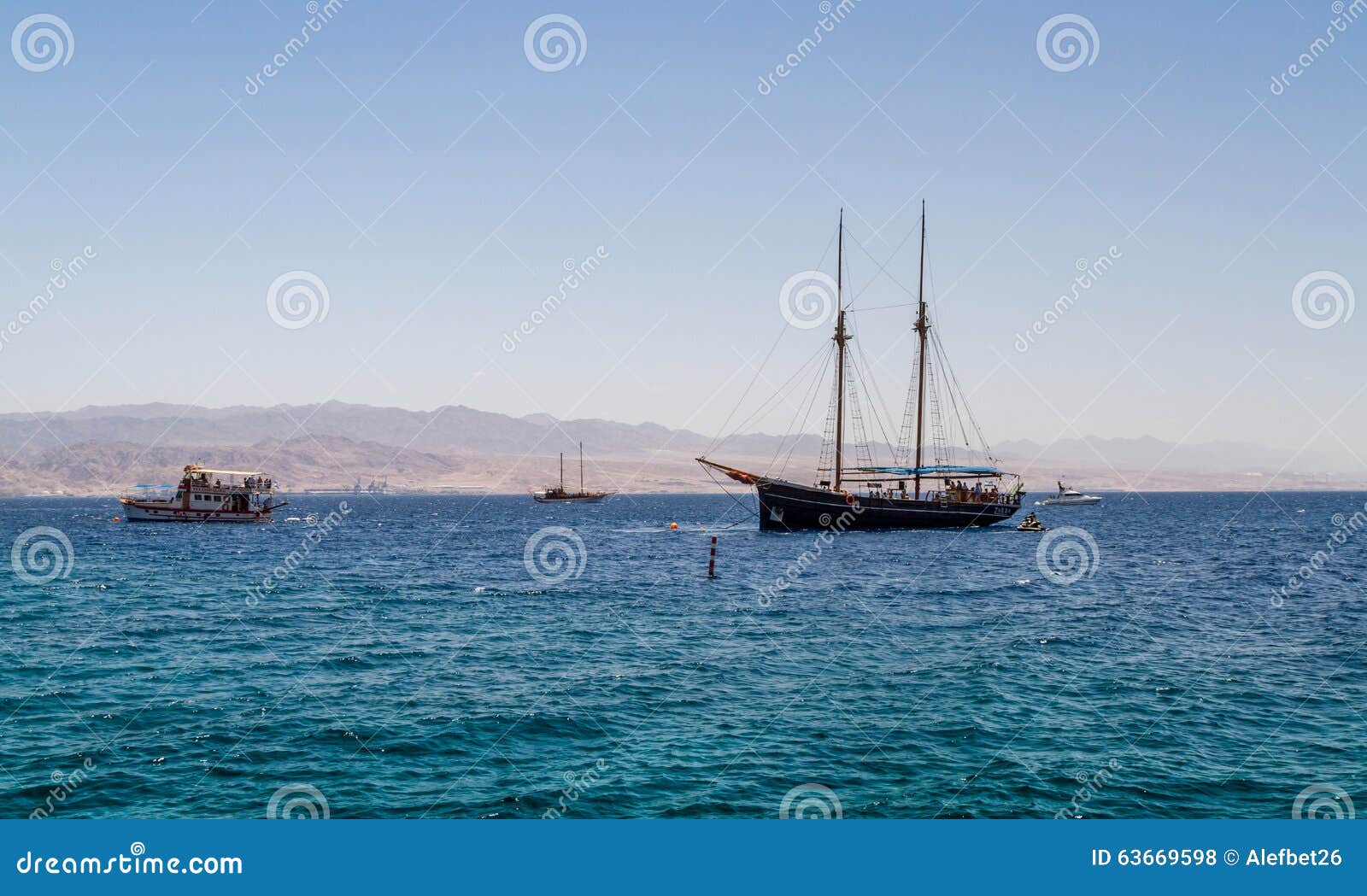 El Golfo De Aqaba, Mar Rojo, Israel Foto de archivo editorial - Imagen ...