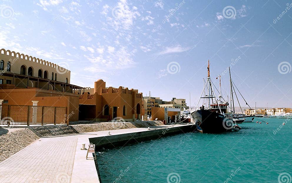 El Gouna. stock photo. Image of ship, blue, sunny, gouna - 72122