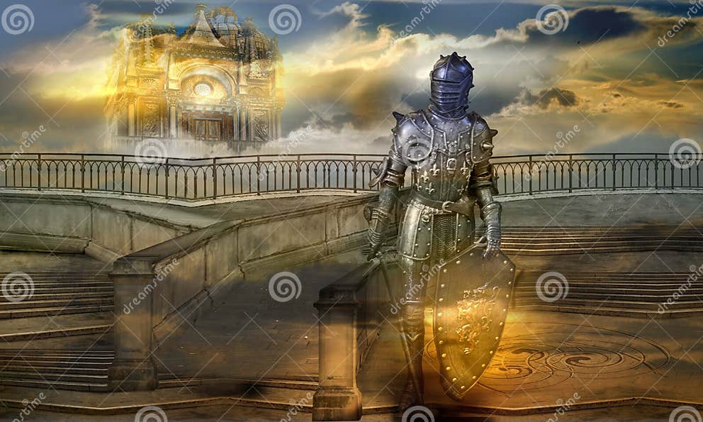 El Guarda Del Palacio Celestial Foto de archivo - Imagen de adornado ...