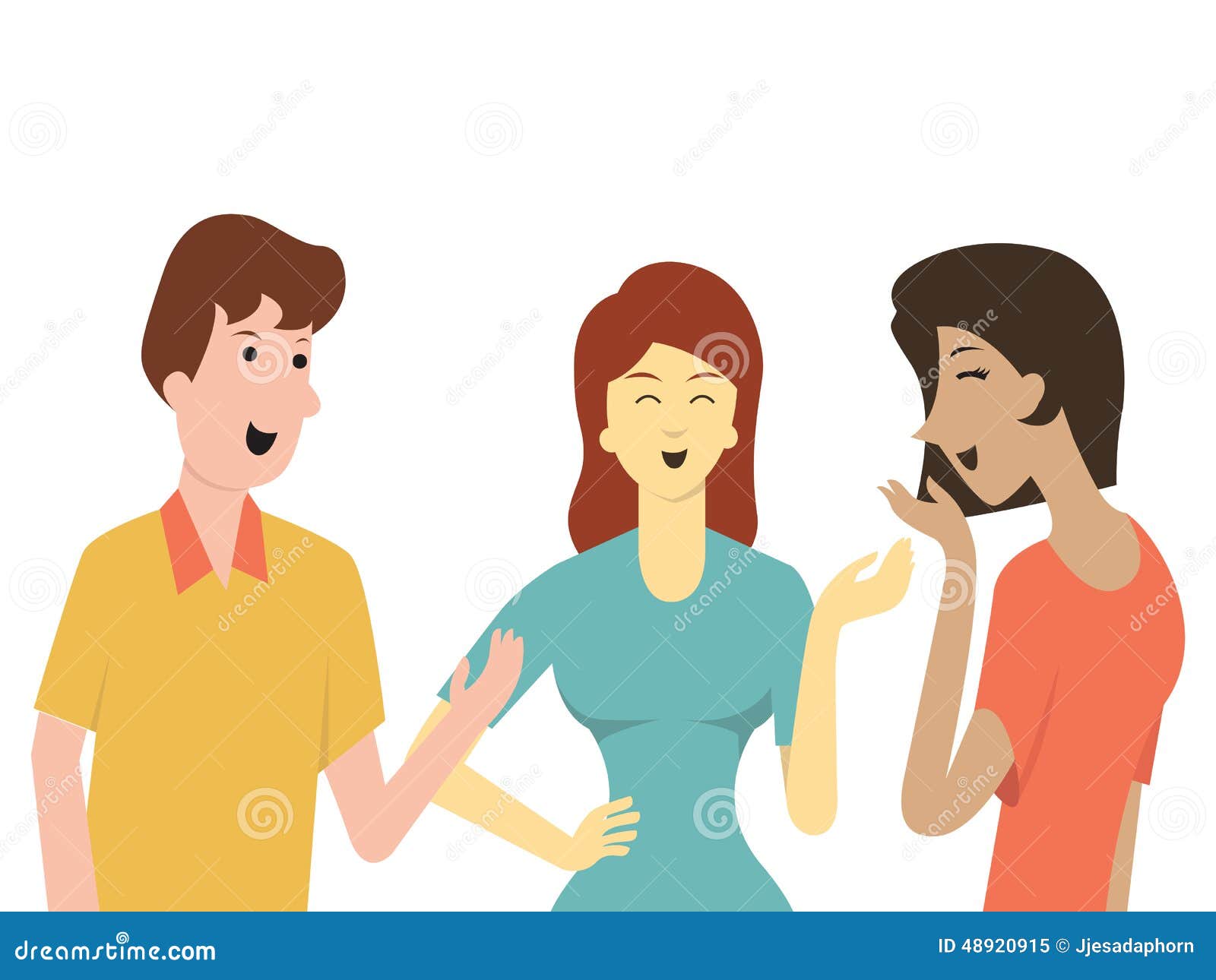 El hablar de los amigos ilustración del vector. Ilustración de charla ...