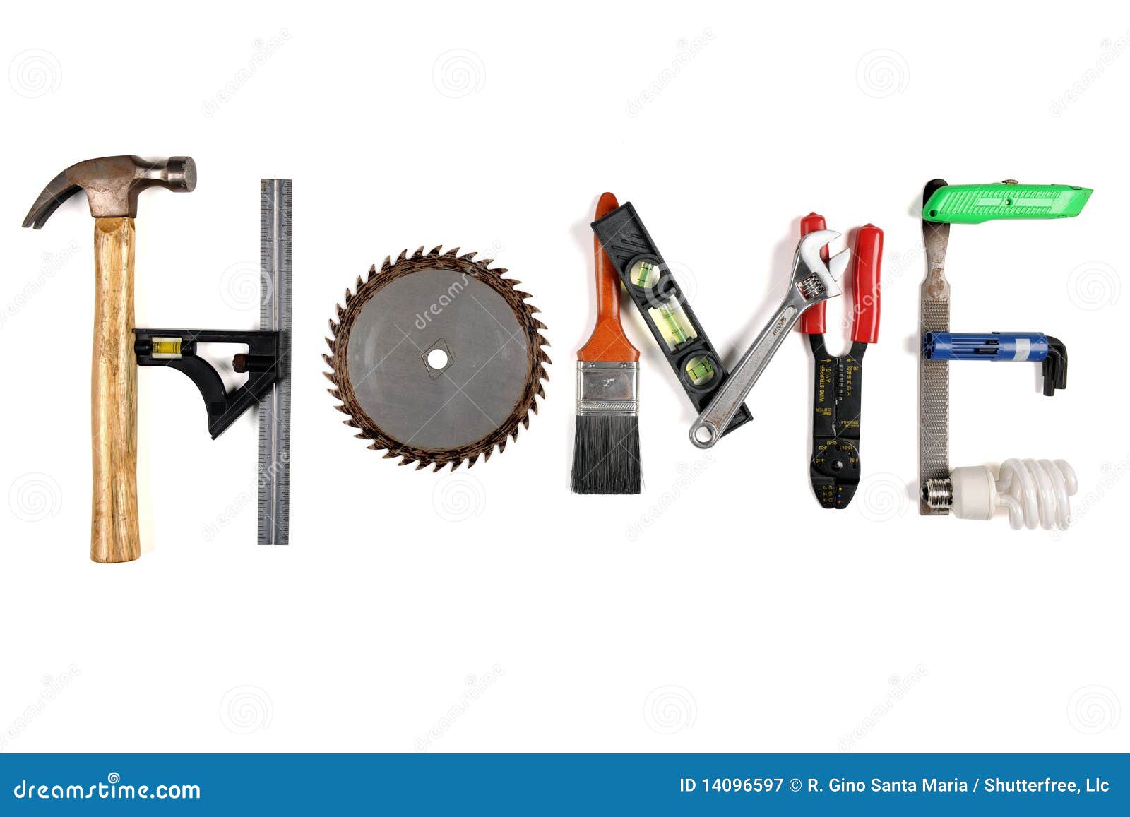 El HOGAR De La Palabra Hecho De Herramientas Imagen de archivo - Imagen ...