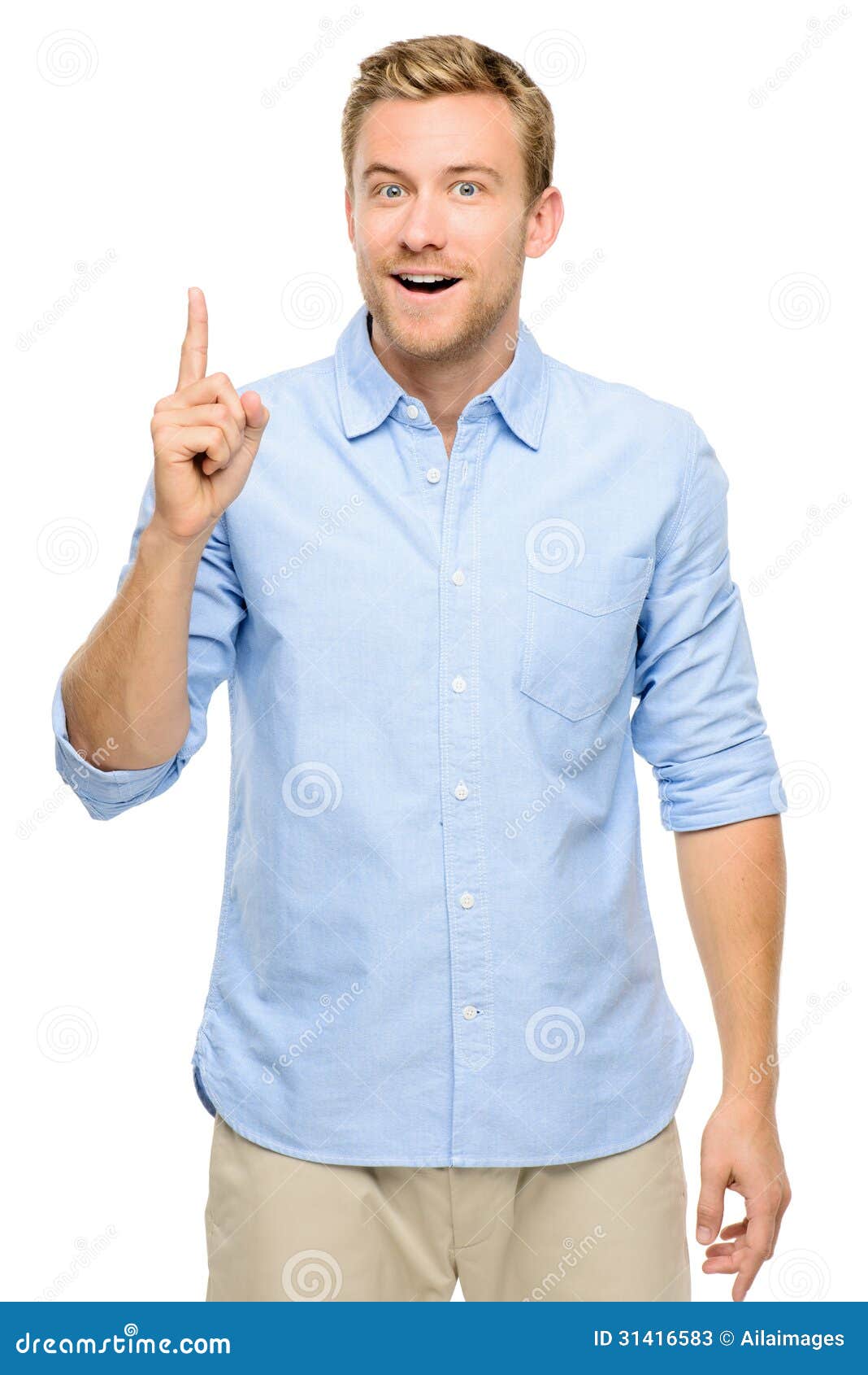 El Hombre Feliz Tiene Una Idea Imagen de archivo - Imagen de persona ...