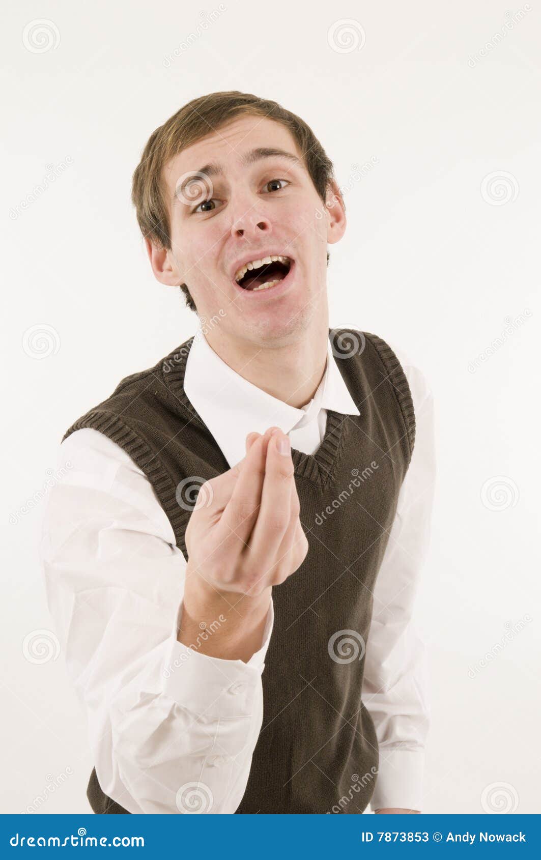 El hombre gesticulate imagen de archivo. Imagen de discurso - 7873853