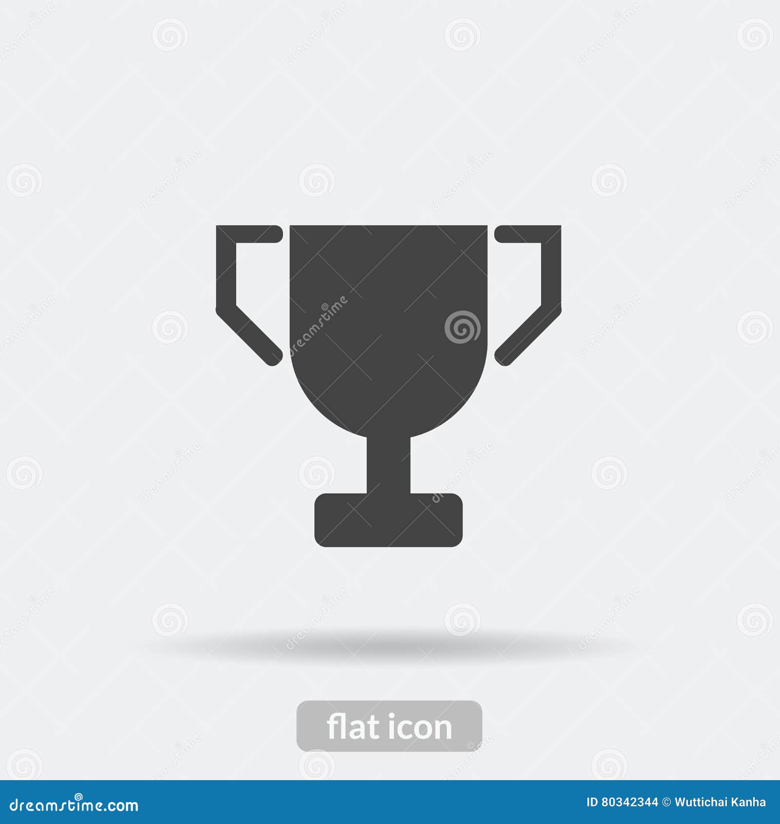 El Icono Del Trofeo, Vector Negro Es El Tipo EPS10 Ilustración del ...