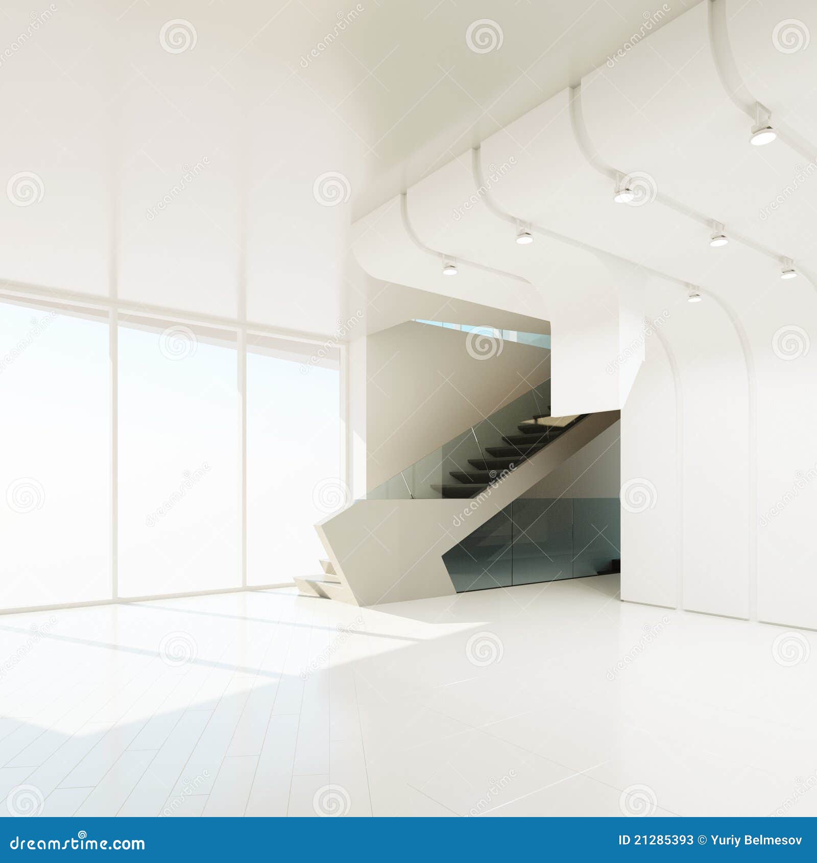 El Interior De Un Cuarto Vacío Stock de ilustración - Ilustración de ...