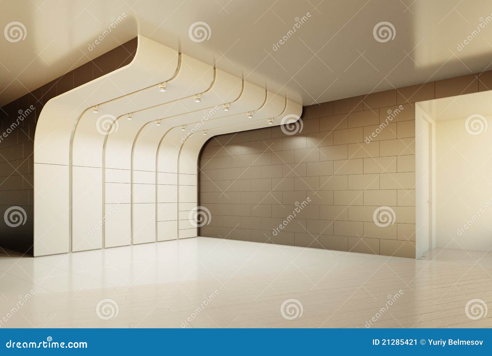 El Interior De Un Cuarto Vacío Stock de ilustración - Ilustración de ...