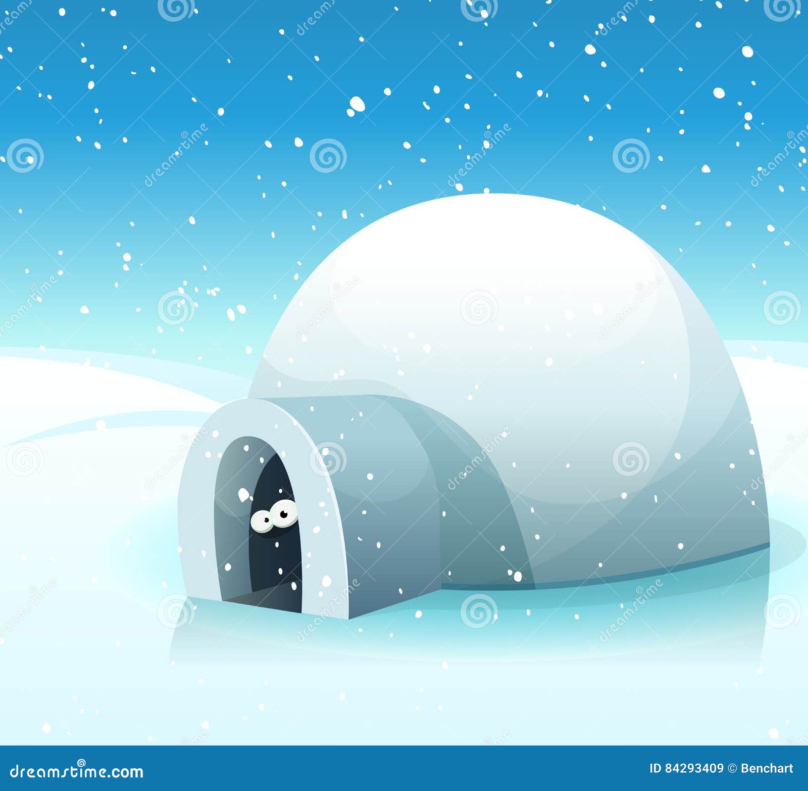 El invierno está aquí ilustración del vector. Ilustración de historieta ...