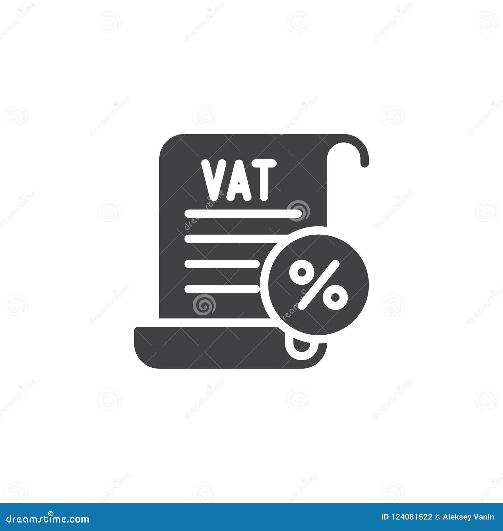 El IVA Grava El Icono Del Vector Ilustración del Vector - Ilustración ...